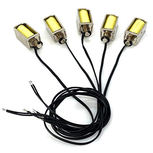 5PCS DC 12V 4mm Stroke Mini Push Pull Type Solenoid Actuator Micro DC ...