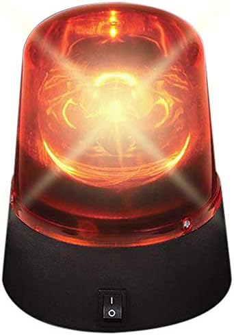Amazon.com: ArtCreativity Red LED Police Siren Light, 4.5 Inch Rotating ...