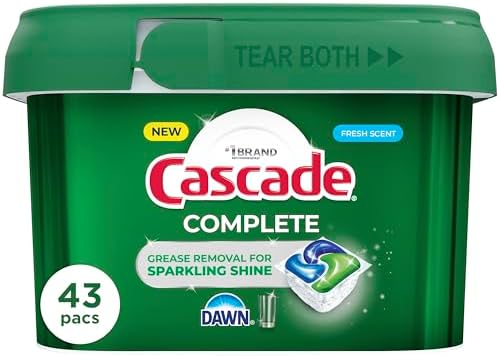 Amazon.com: Cascade Complete Action Dishwasher Detergent Pods Fresh ...