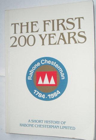 The first 200 years: A short history of Rabone Chesterman Limited ...