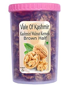 Vale Of Kashmir Walnut Kernels 1 Kg Brown Half In Food Grade Jar, Fresh Tasty Indian Walnuts ...
