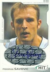 Predrag Savovic autographed Basketball Card (Hawaii) 2002 SAGE HIT #H11 ...