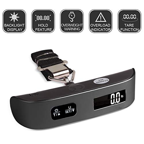 travel inspira Luggage Scale, Portable Digital Handging Baggage Scale ...