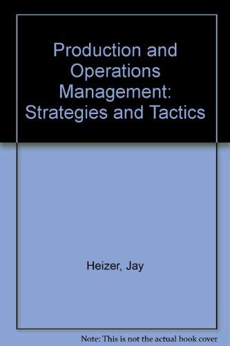Buy Production and Operations Management: Strategies and Tactics Book ...