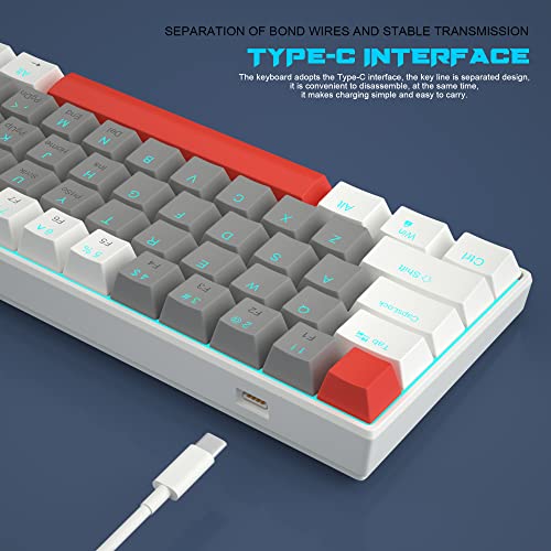 Upgrade 60% Mechanical Keyboard,MageGee Gaming Keyboard Sea Blue ...