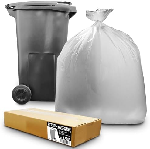 Clear Wheelie Bin Bags 100 Bags : Amazon.co.uk: Grocery