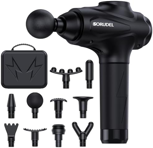 Amazon.com: JQX Massage Gun Deep Tissue, Handheld Electric Body Muscle ...