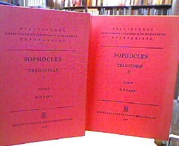 SOPHOCLIS [SOPHOCLES] TRAGOEDIAE. TOM. I: AJAX, ELECTRA, OEDIPUS REX ...