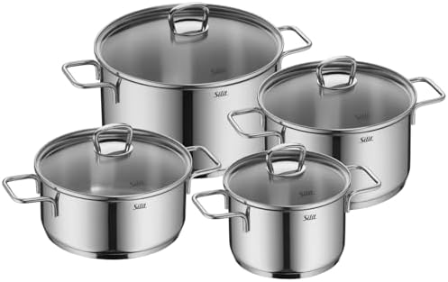 Silit Diamant Topfset Induktion 4-teilig, Kochtopf Set mit Glasdeckel ...