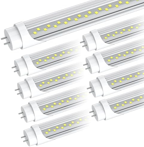SEMSMOKS T8 T12 LED Tube Light Bulbs 4 Foot, Plug & Play or Ballast ...