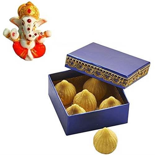 Punjabi Ghasitaram Kesari Mawa Modak with Diwali Sweets Gift Box ...