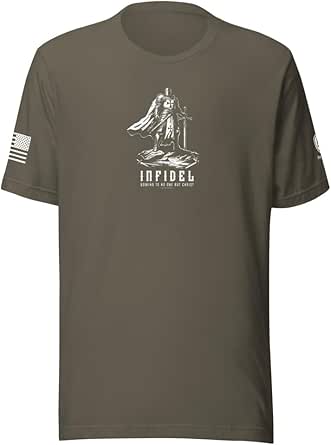 Infidel Bowing to No One But Christ T-Shirt, Templar Knight Christian ...