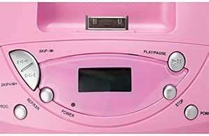 Bush Portable CD Player with iPod Docking - Pink. : Amazon.co.uk ...