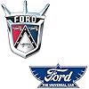 Amazon.com: Ford Logos Vinyl Large Deluxe Stickers Variety Pack ...