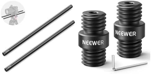 Amazon.com : NEEWER 15mm Rod (16"/40cm Long, 2 Pack), Aluminum Alloy ...