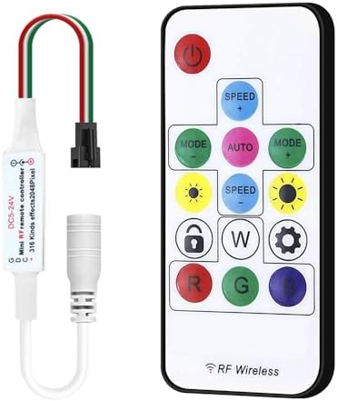 Amazon.com: Mini14Keys RGB LED Controller Wireless RF Remote Dream ...