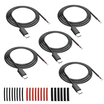 Amazon.com: SRHBYJBFSIR USB Type-C Pigtail Cable Extension Power Cable ...
