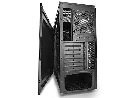DEEPCOOL TESSERACT SW RD Mid Tower Computer Case, 2 Red LED Fans Side ...