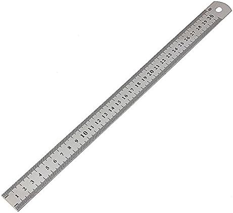 Amazon.com: Doradus 30cm 12 inch Stainless Steel Double Sided Metal ...