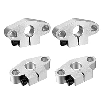 HiPicco 4pcs SHF10 Aluminum Linear Rod Rail Shaft Support 10mm Linear ...