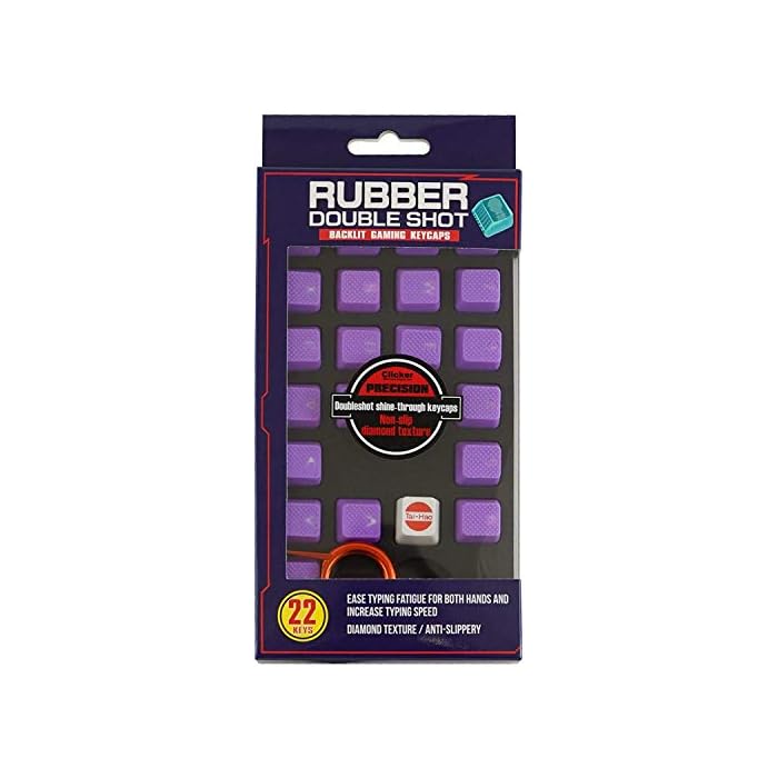 Buy Tfue Ducky x MK Limited Edition Purple Rubber Gaming Keycaps 22 Set ...