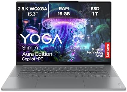 Lenovo Yoga Slim 7i Aura Edition AI Laptop | Copilot+ PC | 15.3 Inch 2 ...