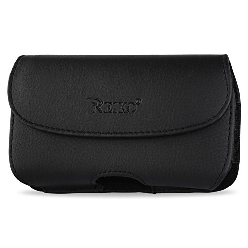 Reiko Leather Horizontal Carrying Pouch - Retail Packaging - Black ...