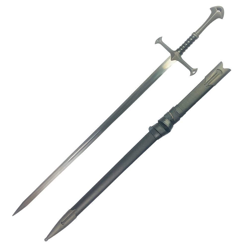 Medieval Crusader Sword with Scabbard. Dull Edge for Collection, Gifts ...
