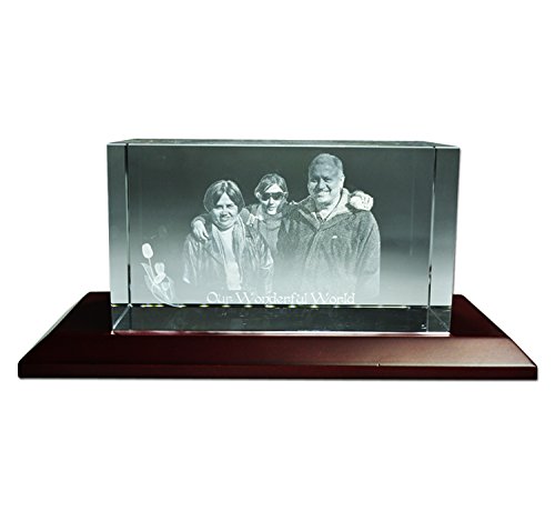 Buy Personalized Crystal Rctangular Box with Free LED Light Base Online ...