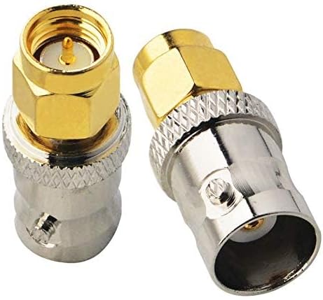 Amazon.com: DHT Electronics 2pcs RF coaxial Coax Adapter SMA Male to BNC Female goldplated ...