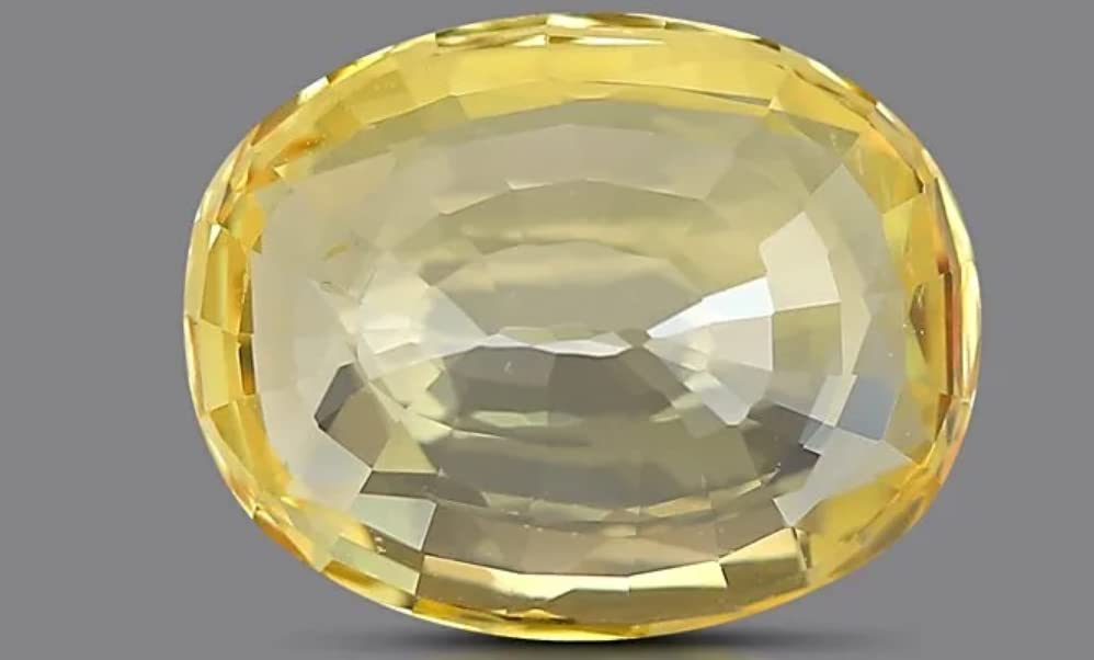 Buy Pukhraj Stone Original Certified 6 Carat नेचुरल श्रीलंकन पोखराज 6. ...