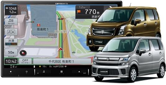 Amazon.co.jp: 8V型楽ナビAVIC-RL521+KJ-S103DK+ワゴンR(MH35S/MH55S/MH85S/MH95S型)用取付キットセット : 車＆バイク