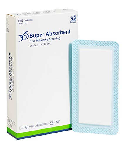 365 Super Absorbent Dressing 10 x 20 cm - Pack of 10 (36590083 ...