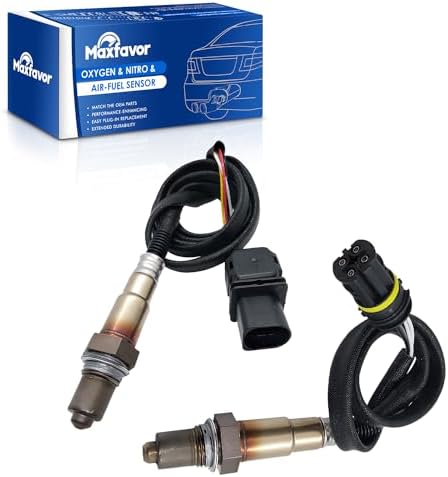Amazon.com: MAXFAVOR 2Pcs Oxygen Sensor Upstream Downstream Replacement ...