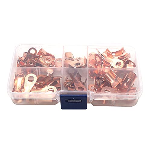 Tinned Copper Eyelets,Tinned Copper Wire Lugs Kit 70 Pcs Red Copper ...