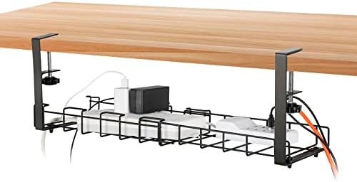 Perome Cable Management Tray, Under Desk Cable 0rganisers, Retractable ...