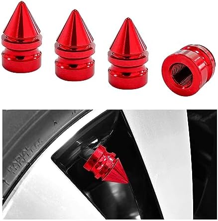 Amazon.com: Ziciner 4 PCS Car Tire Valve Caps, Spiked Aluminum Alloy ...