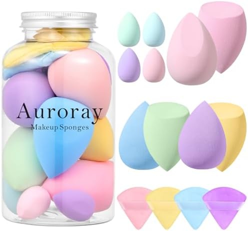 Amazon.com : 14 Pcs Makeup Sponge Set,Beauty Sponges Blender with 4 Pcs ...