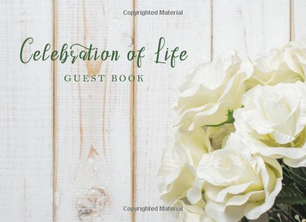 Celebration of Life: Funeral Sign in Book | In Loving Memory Book ...