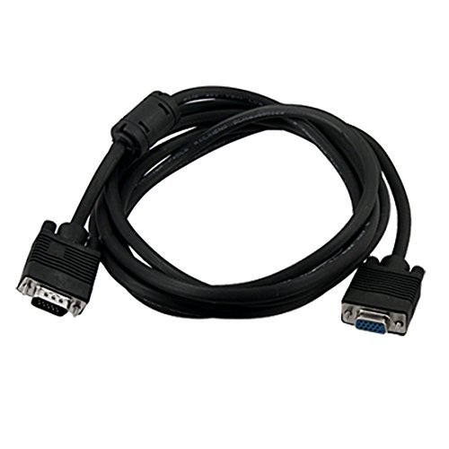 VGA Male to VGA Female Monitor Extention Cable Black 3 Meters : Amazon ...