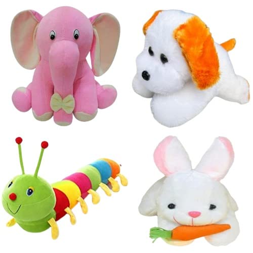 Buy Future Shop Pack of 4 Appu Elephant, White Dog, Rabbit ...