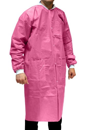 Amazon.com: Platinumcode 61267PM Snap Front Lab Coat, Static Free, 3 ...