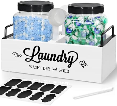 Amazon.com: Laundry Pods Container for Laundry Room Organization ...