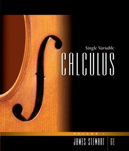 By James Stewart - Single Variable Calculus, Volume 1: 6th (sixth ...