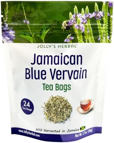 Amazon.com : Jolly's Herbal - Jamaican Blue Vervain Tea Bags, 24 count ...