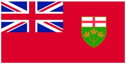Amazon.com: Ontario Flag - Color Sticker - Decal - Die Cut : Everything ...