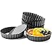 Quiche Pans 6Pcs/Set, 5 Inch Mini Tart Pan 12cm Commercial Grade Non ...