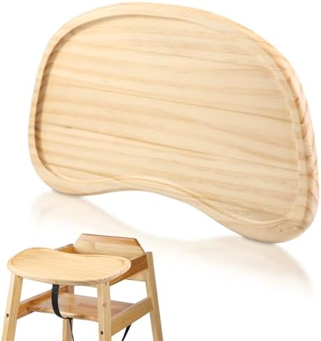 Amazon.com : Wonderjune Baby Wooden High Chair Tray, Antique Vintage ...