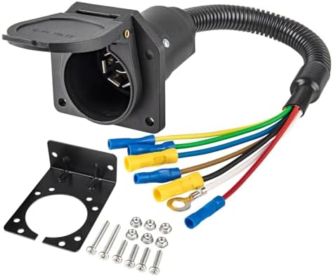 Amazon.com: Optronics ACP7BP 7-way Round Trailer Harness Plug Protector ...
