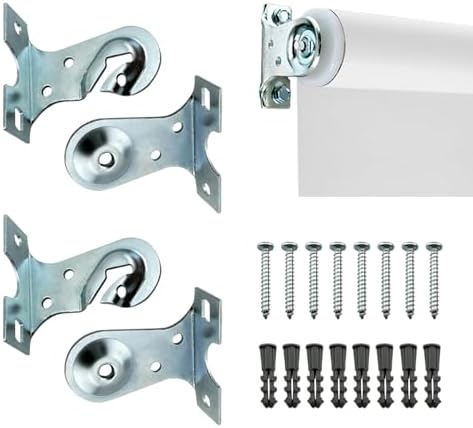 Amazon.com: Sumnacon Metal Window Shade Brackets-4PCS Roller Shade ...